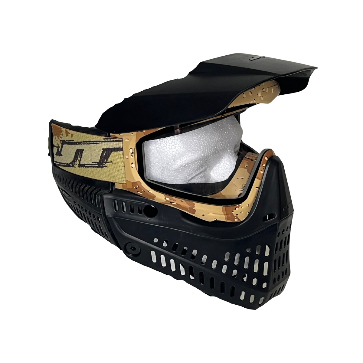 JT PROFLEX PAINTBALL MASK - COOKIE DOUGH/ BLACK W/ CLEAR LENS – Elite ...